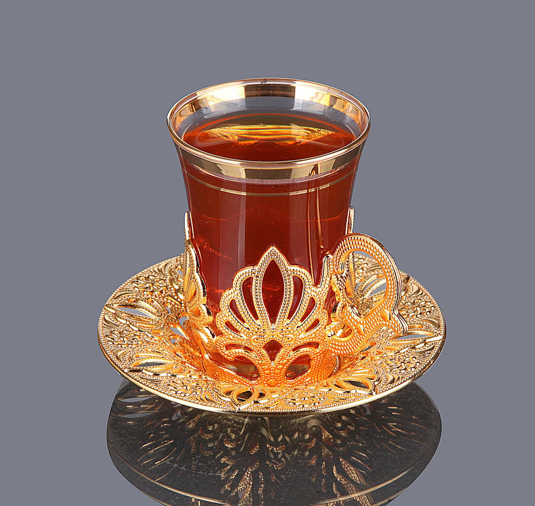 Turkish Tea Set | Ahu 6 pcs – Elite Turkish Bazaar
