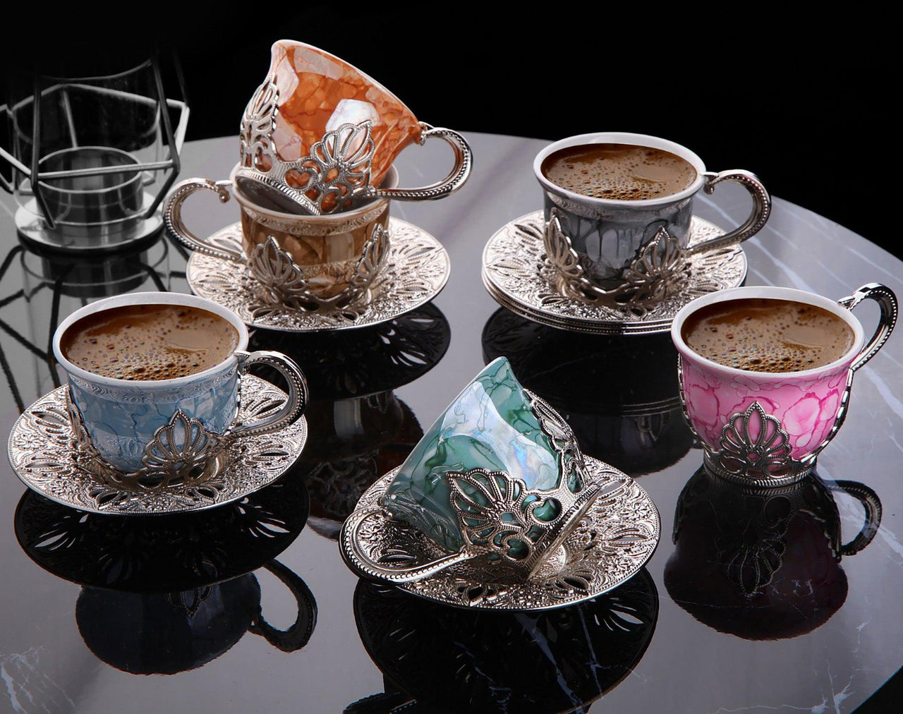Turkish Coffee Cups | Ahu Tiryaki Mix Design – Elite Turkish Bazaar