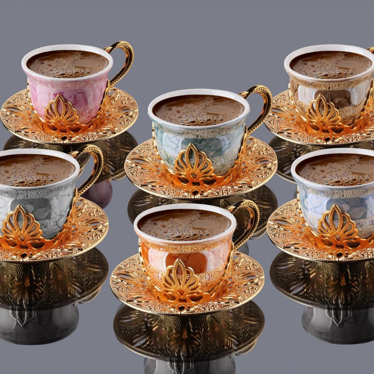 Turkish Coffee Sets & Turkish Coffee Cups – Elite Turkish Bazaar
